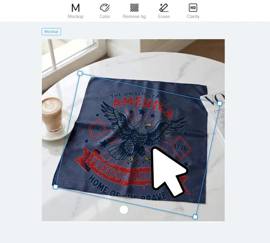 Scarf Mockup Generator – Create Silk Scarf Mockups Online