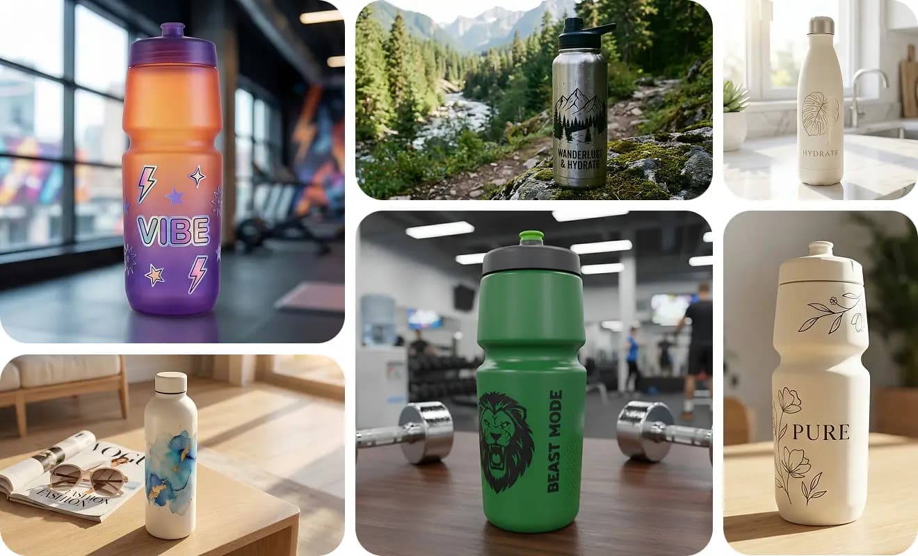 Water Bottle Mockup | Free Bottle Mockup Generator